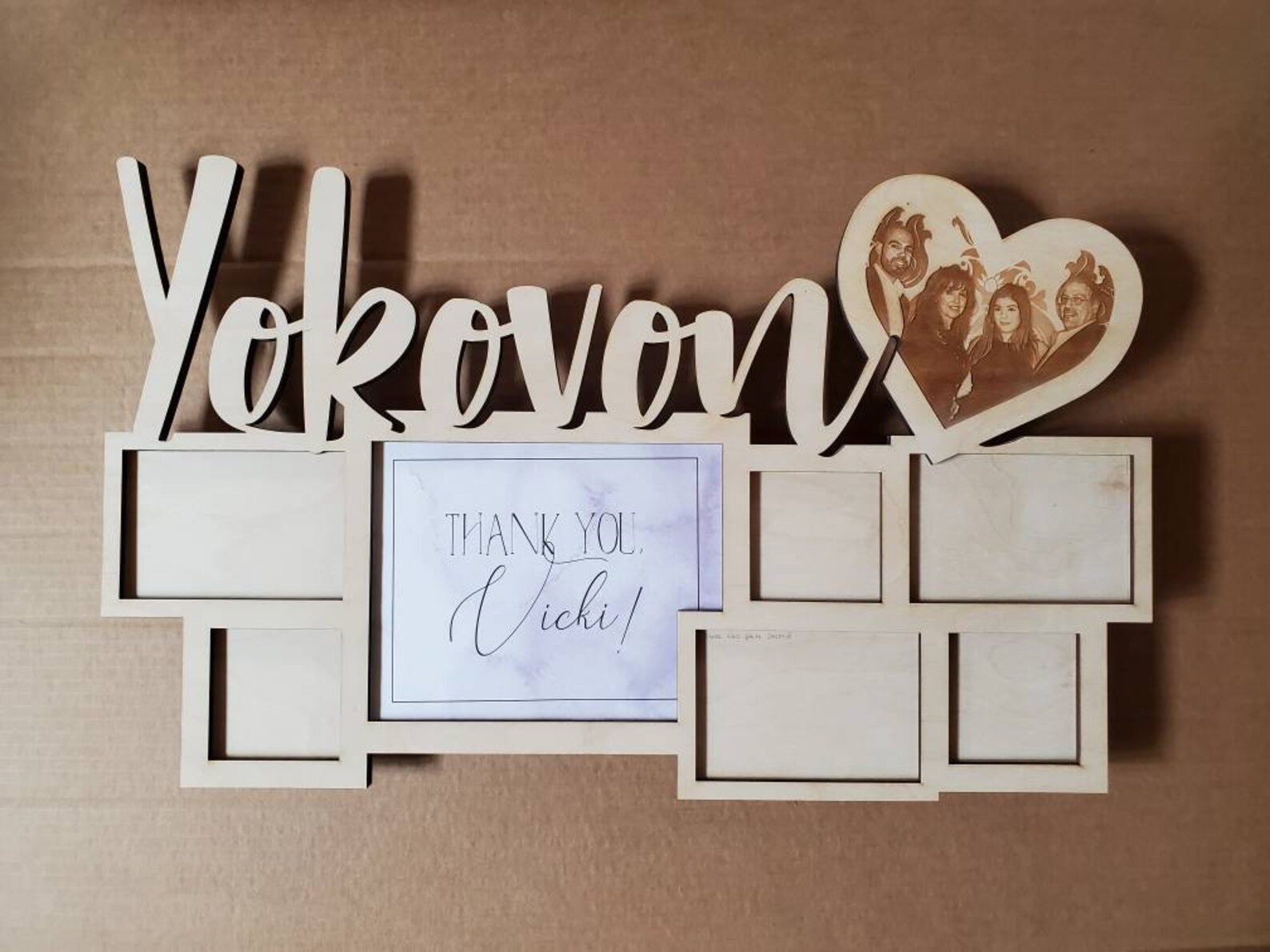 Classy Collage Wooden Photo Frame Custom Personalized - Etsy