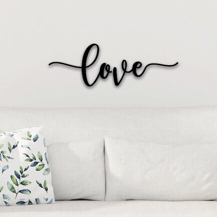 Wood Love Sign Wood Sign Wall Decor | Etsy