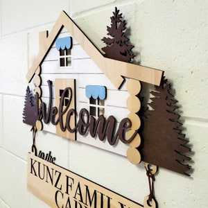 Lasercutter FILE at the Cabin Custom Sign Northwoods Camping up North ...