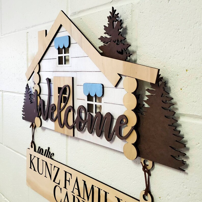 Lasercutter FILE at the Cabin Custom Sign Northwoods Camping up North ...