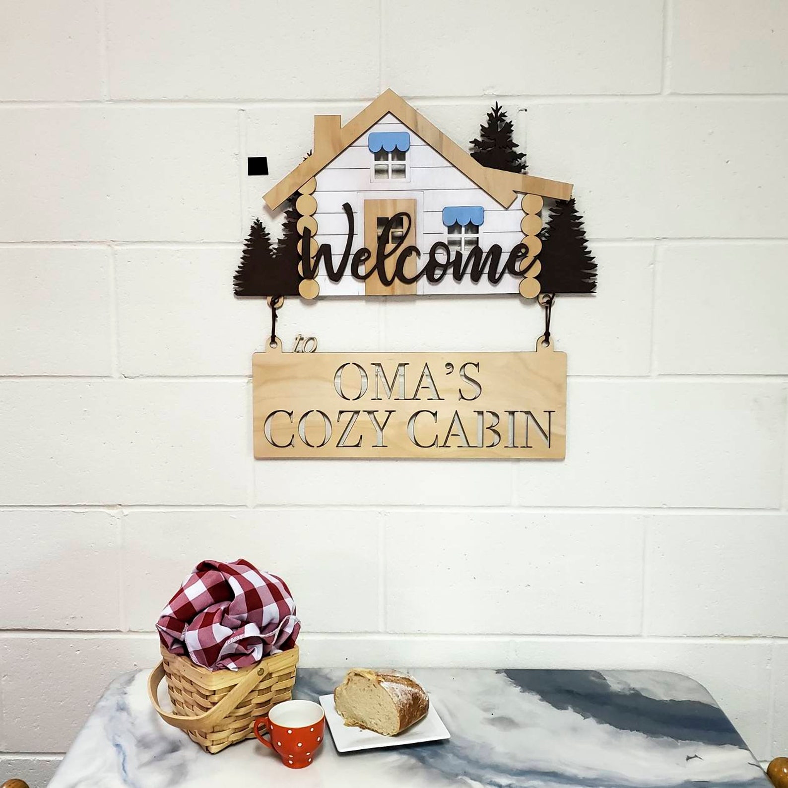 Lasercutter FILE at the Cabin Custom Sign Northwoods Camping - Etsy