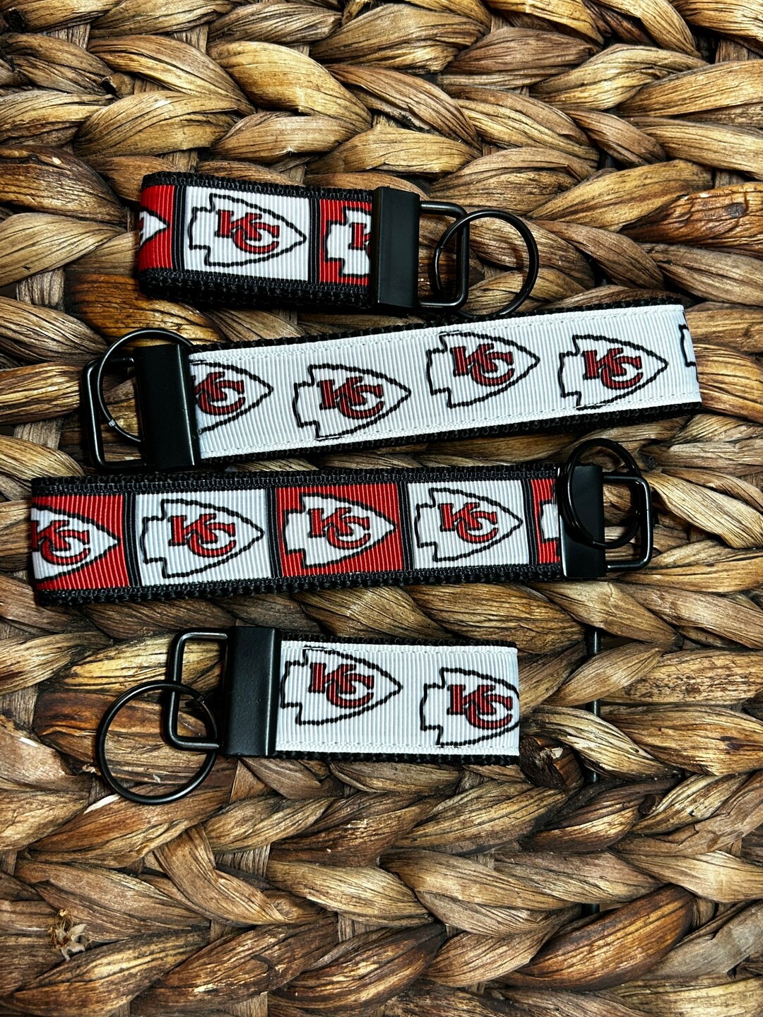 Kansas City Chiefs Inspired Key Fob Wristlet Keychain-wristlet Keychain ...