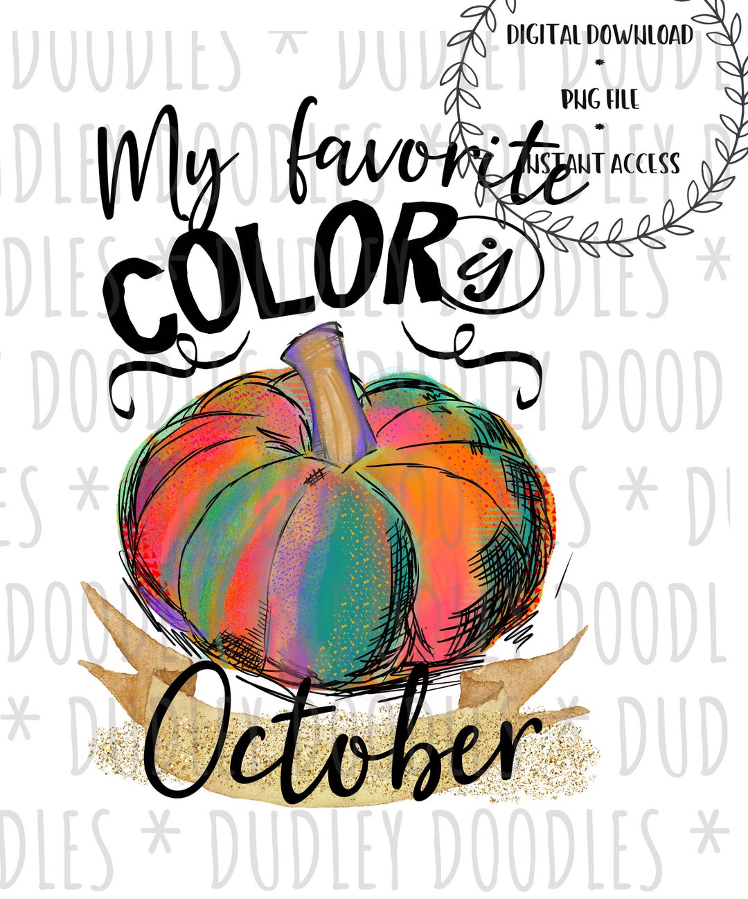 Fall Autumn Halloween Thanksgiving Pumpkin Instant Digital - Etsy