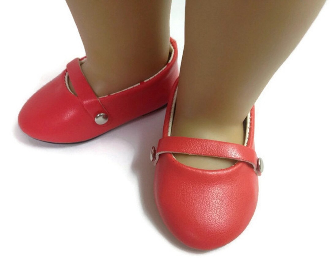Flats Red Doll Shoes Fits 18 Inch Dolls 18" Doll Accessories - Etsy