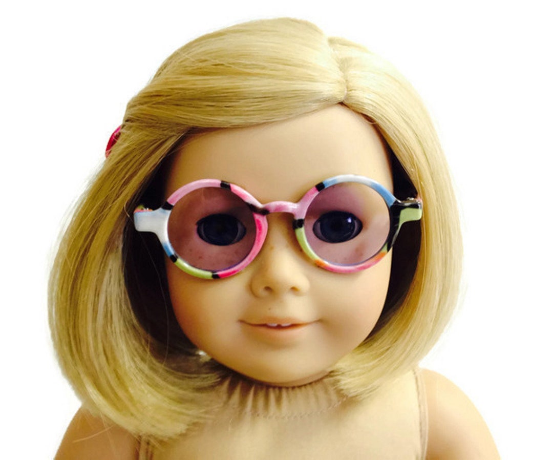 Colorful Rimmed With Purple Tinted Lens Doll Sunglasses Doll - Etsy