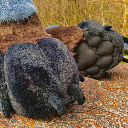 Furry Custom Plush Fursuit Hand Paws Deer Dino & Protogen - Etsy UK