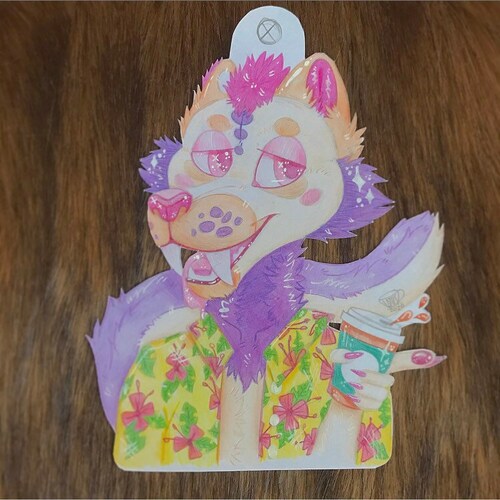 Custom Fursona Badge - Etsy