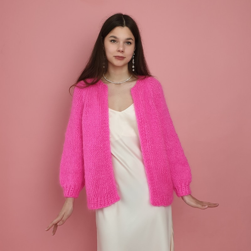 Neon Knit Cardigan - Etsy