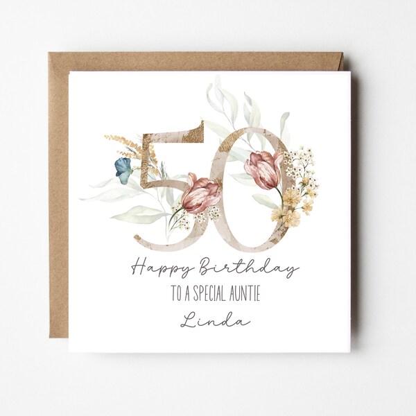 50th Birthday Cards - Etsy UK