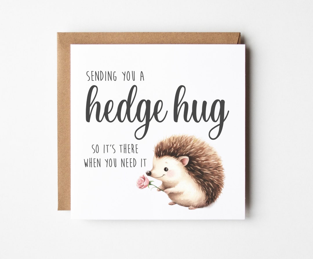 Personalised Sending a Big Hug so It's There When You Need It, Missing ...