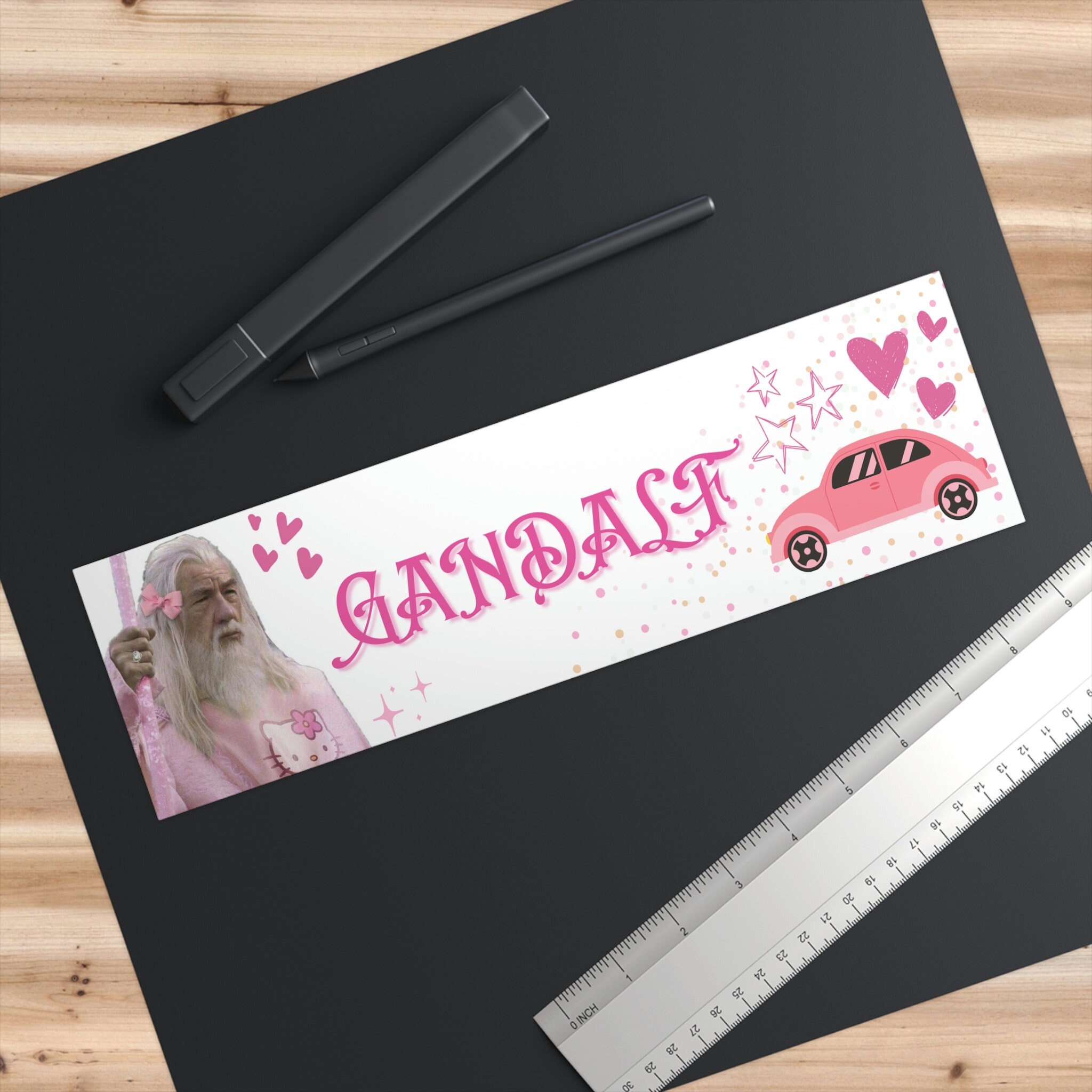 Hello Kitty Gandalf Bumper Stickers - Etsy