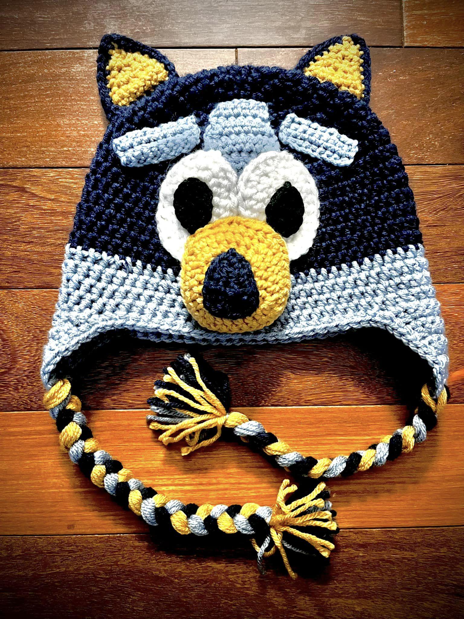 Bluey and Bingo Crochet Hats - Etsy