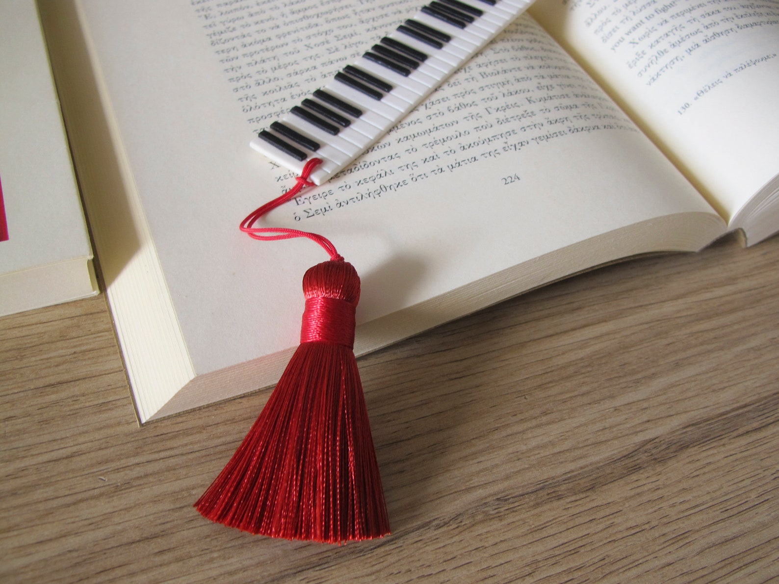 Piano Keys Bookmark: Polymer Clay Book Lover Gift - Etsy