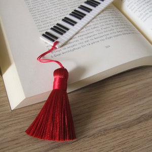 Piano Keys Bookmark: Polymer Clay Book Lover Gift - Etsy