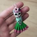Dia De Muertos Calavera Necklace Polymer Clay Skeleton Woman - Etsy