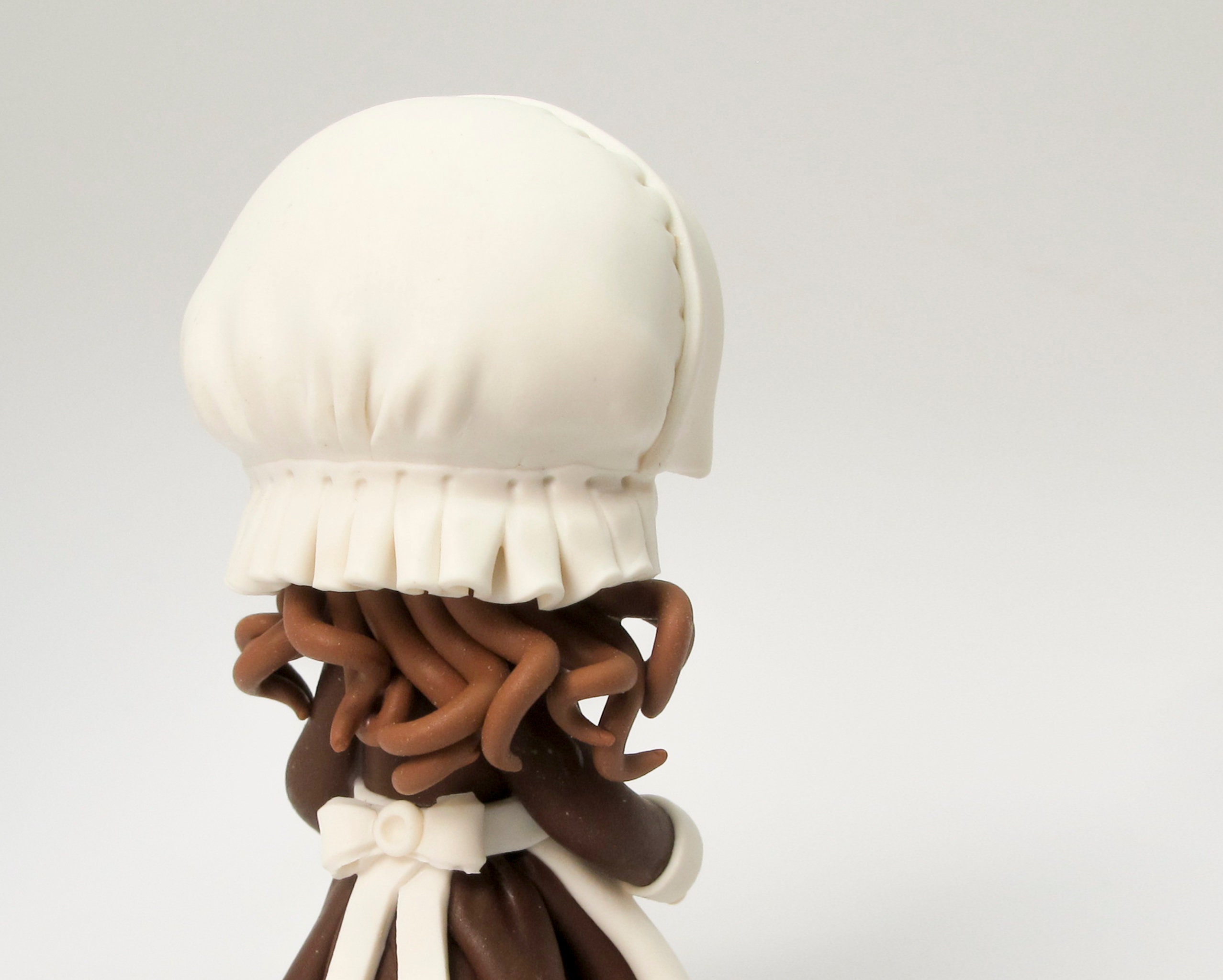 Thanksgiving Poylmer Clay Decor, Pilgrim Couple Figurine, Handmade ...