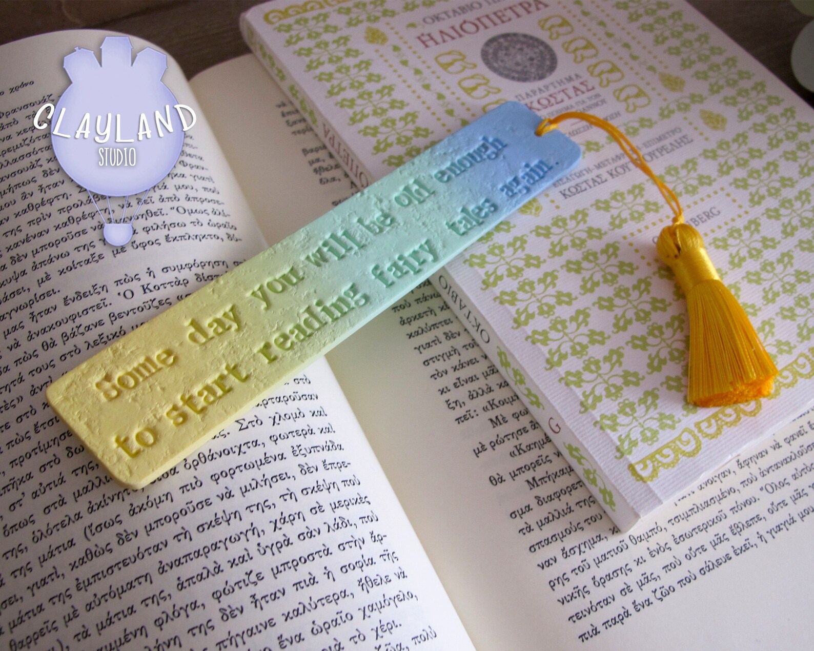Polymer Clay Bookmark, Book Lovers Gift Ideas, Gift for Readers ...