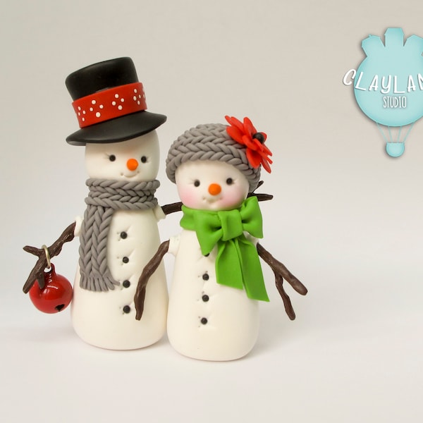 Polymer Clay Snowman - Etsy