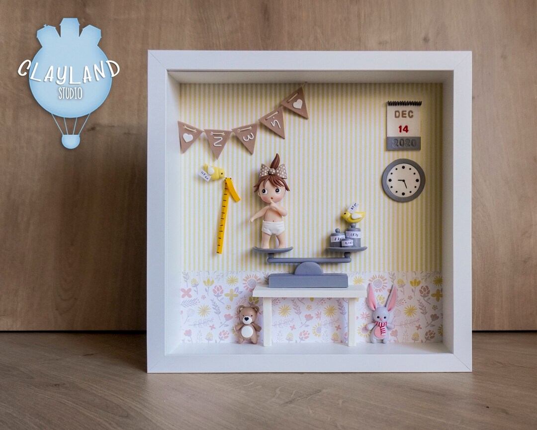 Personalized Newborn Gift Birth Details Box Frame Baby - Etsy