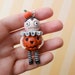 Cute Creepy Polymer Clay Figure, Halloween Cute Skeleton, Pumpkin ...
