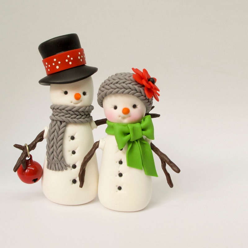 Polymer Clay Snowman - Etsy
