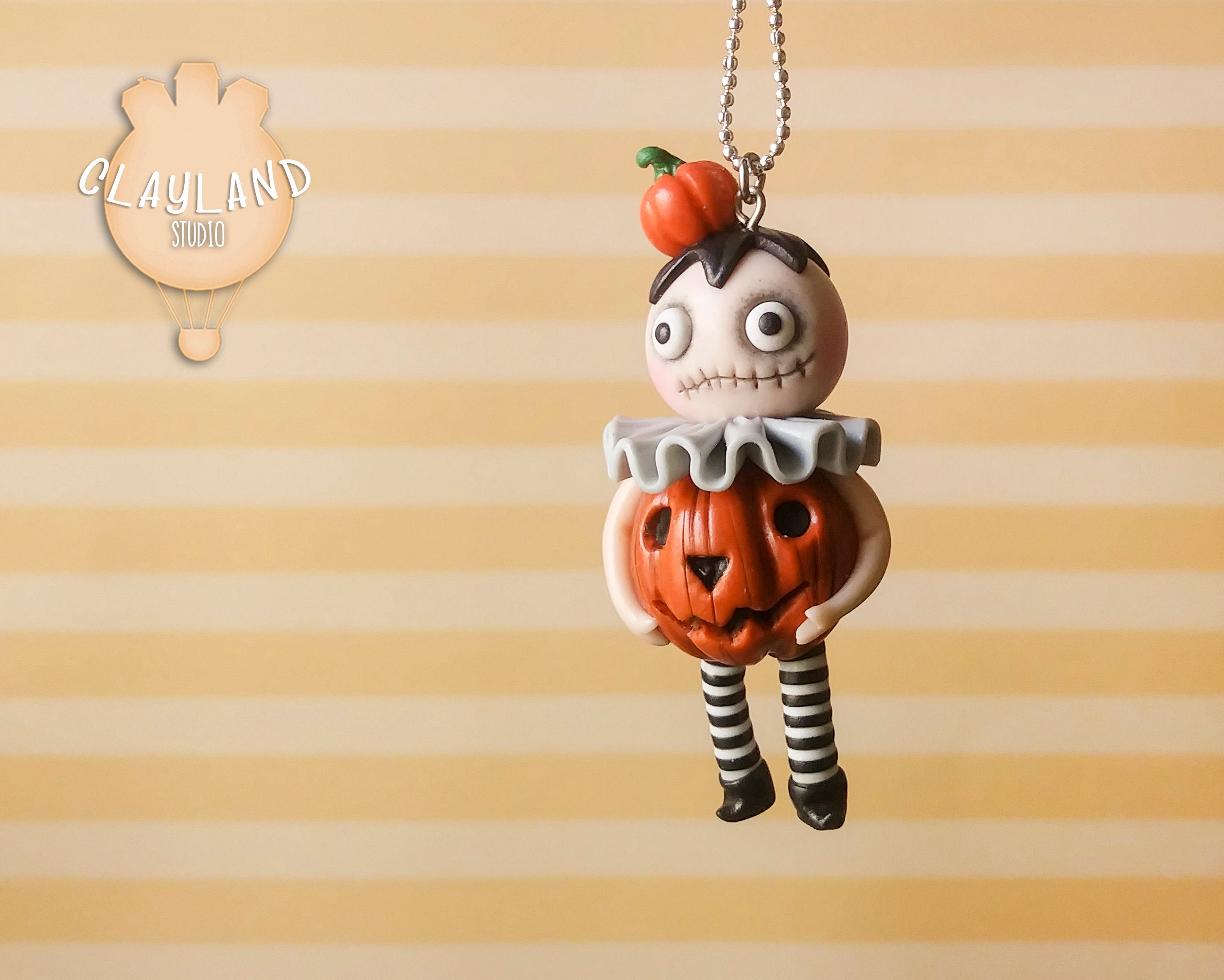 Cute Creepy Polymer Clay Figure Halloween Cute Skeleton - Etsy