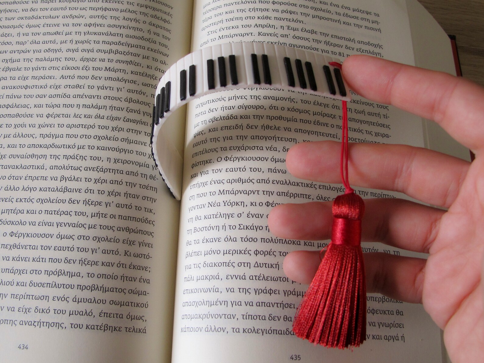 Piano Keys Bookmark: Polymer Clay Book Lover Gift - Etsy