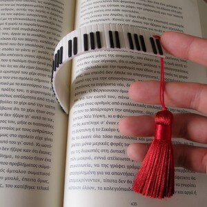 Piano Keys Bookmark: Polymer Clay Book Lover Gift - Etsy