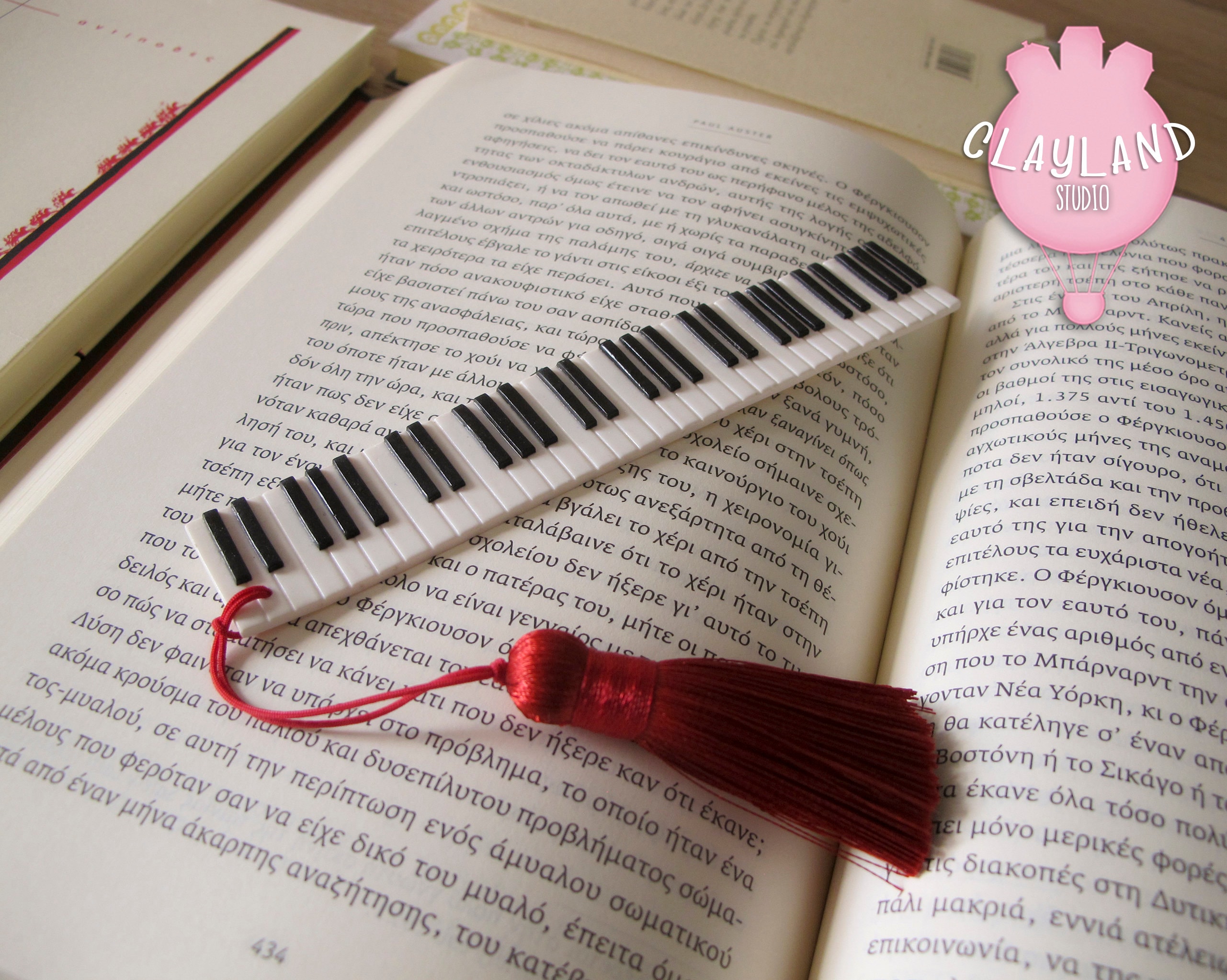 Piano Keys Bookmark: Polymer Clay Book Lover Gift - Etsy