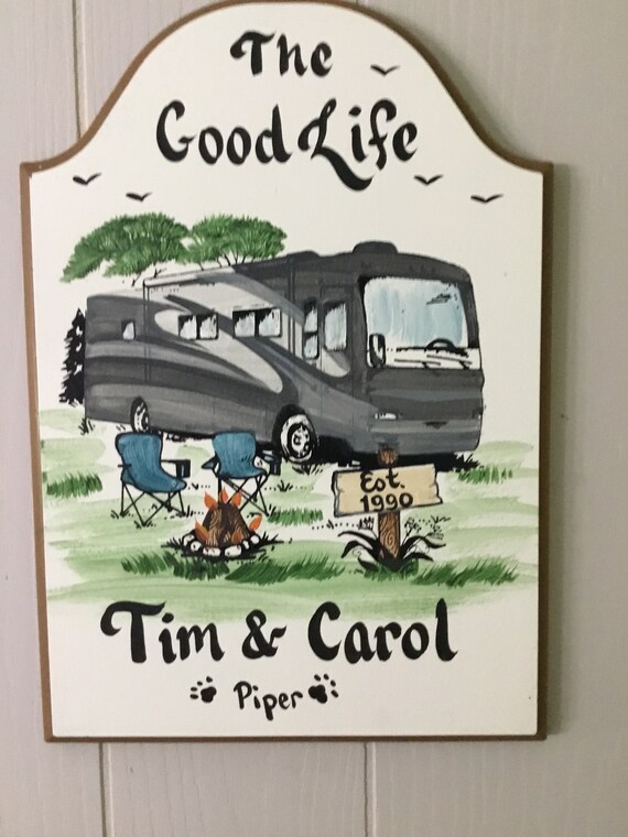 CAMP Signs-campsite Signs-rv Decor Motorhome Signs-custom | Etsy