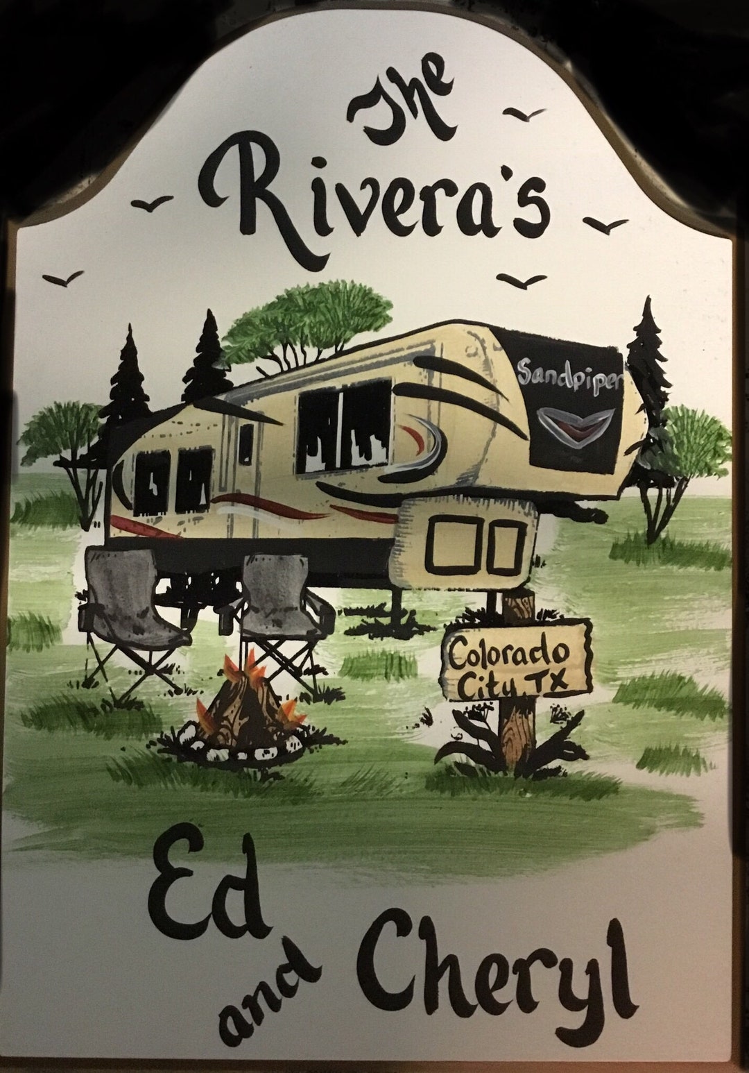 Custom CAMPSITE Signsfifth Wheel Sign Camper Signcamper - Etsy