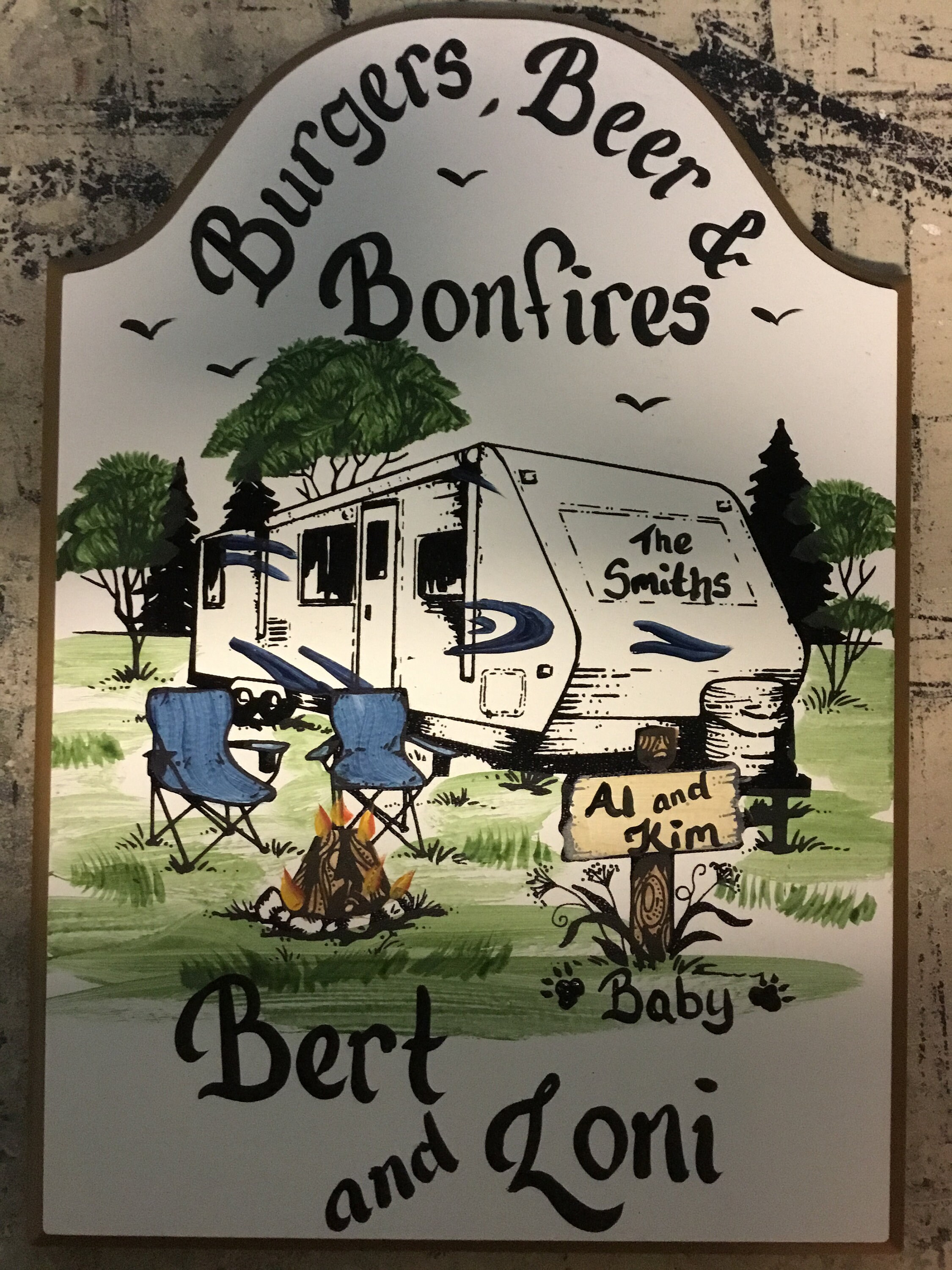 CAMP Signs-campsite Signs-rv Decor- Motorhome Signs-custom Camper-man ...