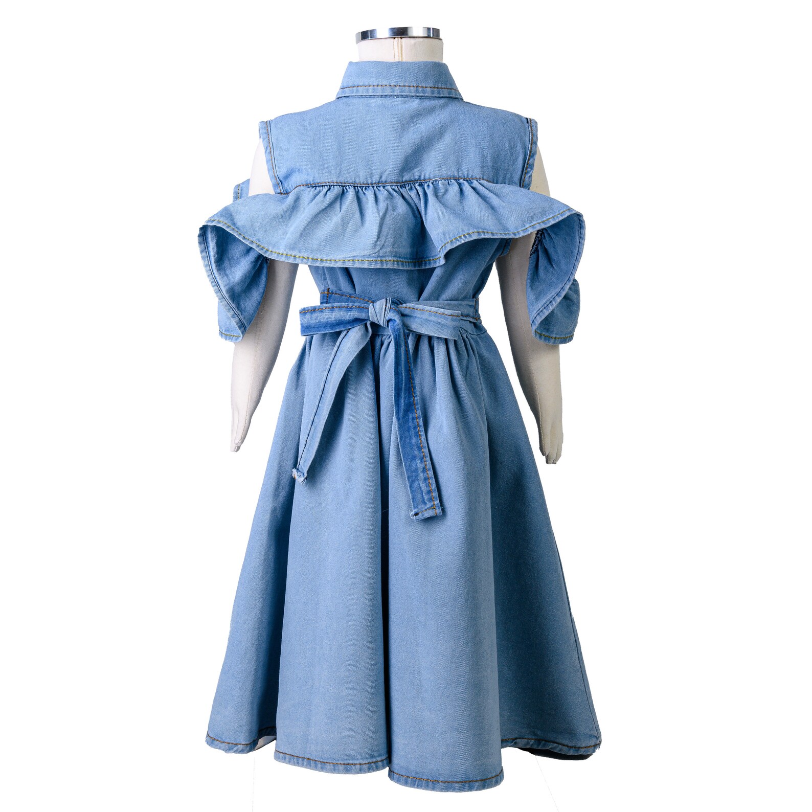 Denim Casual Dress for Girls - Etsy