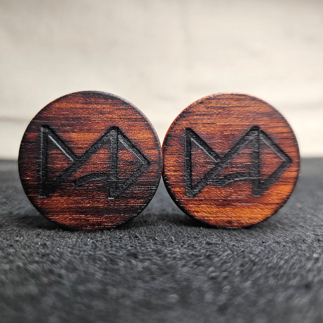 32mm Dad's Mahogany Wood Ear Plug Gauged Jewelry - Etsy