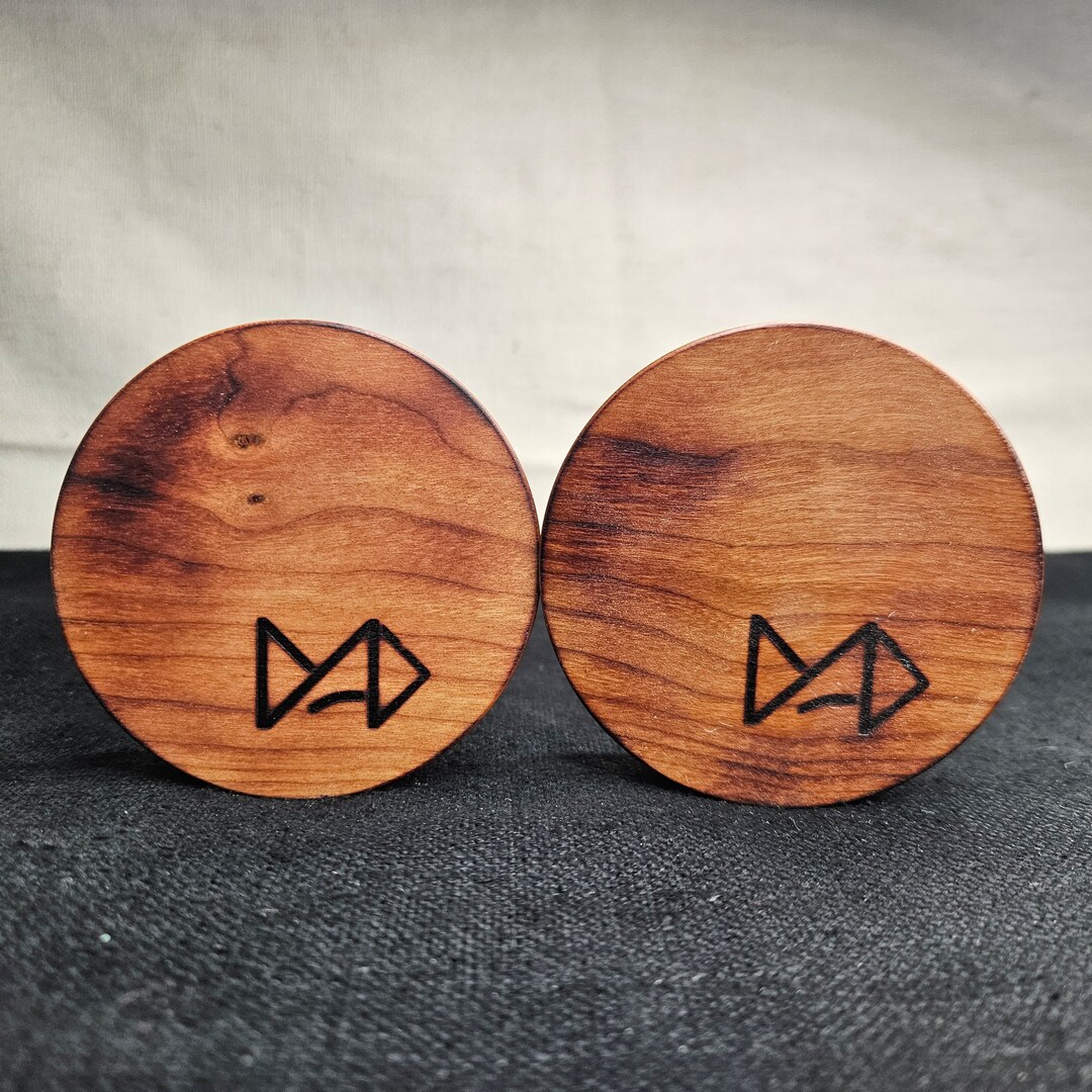 69mm Dad's Cherry Wood Ear Plug Gauged Jewelry - Etsy