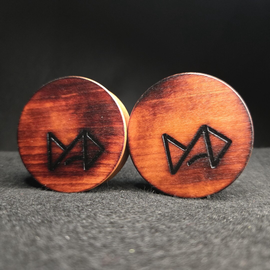 48mm Dad's Cherry Wood Ear Plug Gauged Jewelry - Etsy