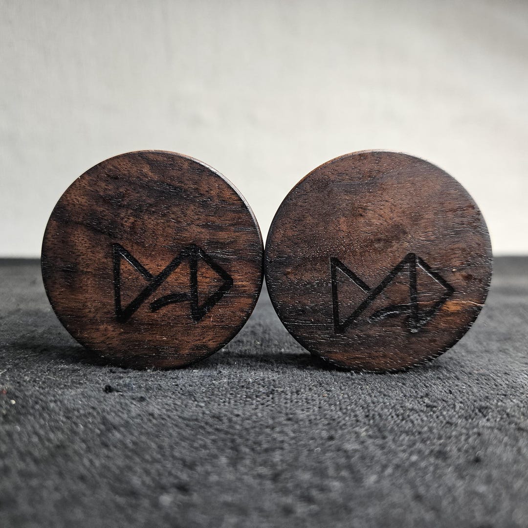 45mm Dad's Walnut Wood Ear Plug Gauged Jewelry - Etsy