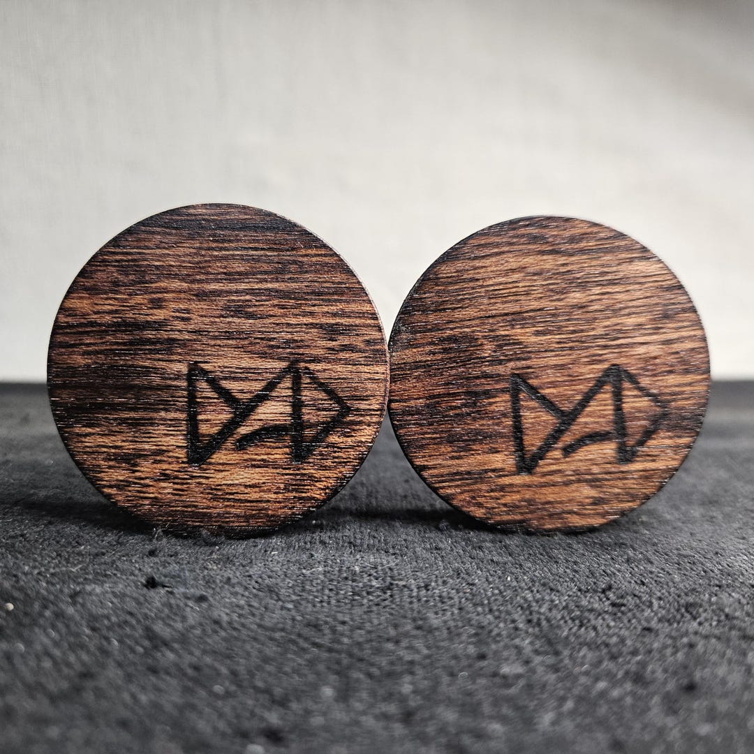 50mm Dad's Mahogany Wood Ear Plug Gauged Jewelry - Etsy