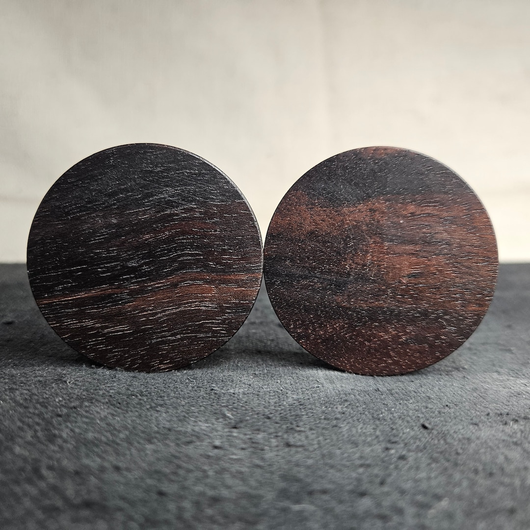 50mm Dad's Walnut Wood Ear Plug Gauged Jewelry - Etsy