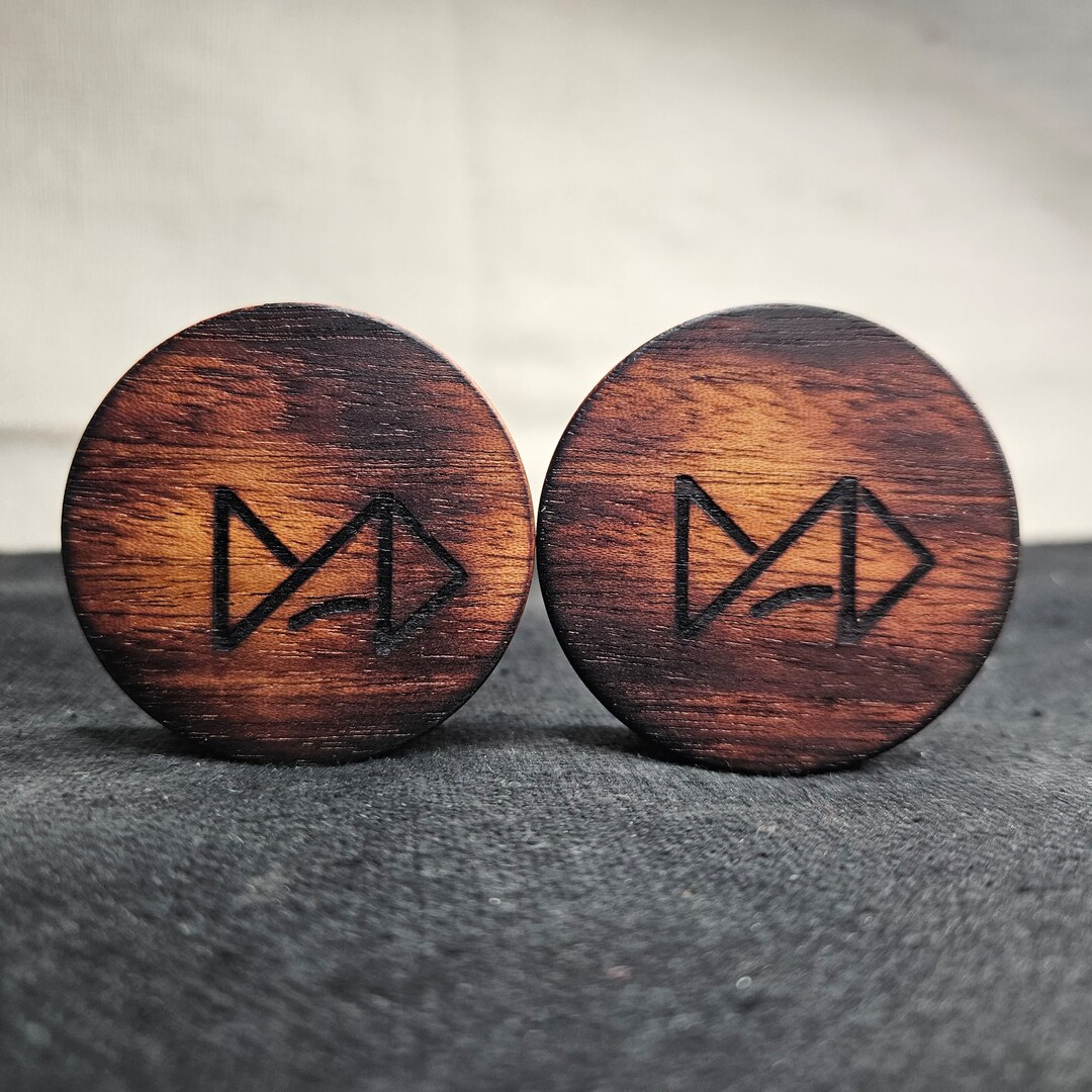 46mm Dad's Mahogany Wood Ear Plug Gauged Jewelry - Etsy
