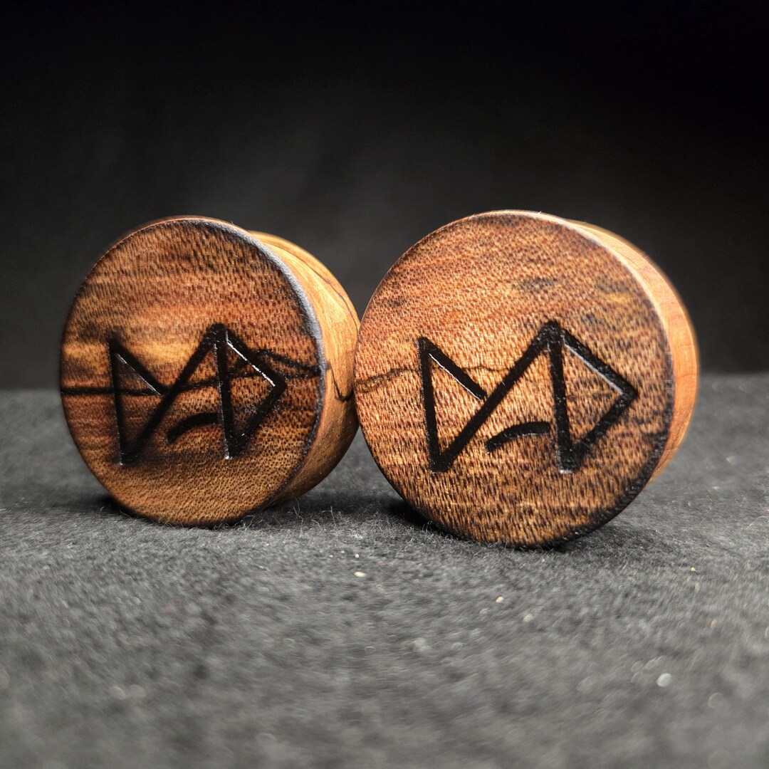38mm Dad's Maple Wood Ear Plug Gauged Jewelry - Etsy