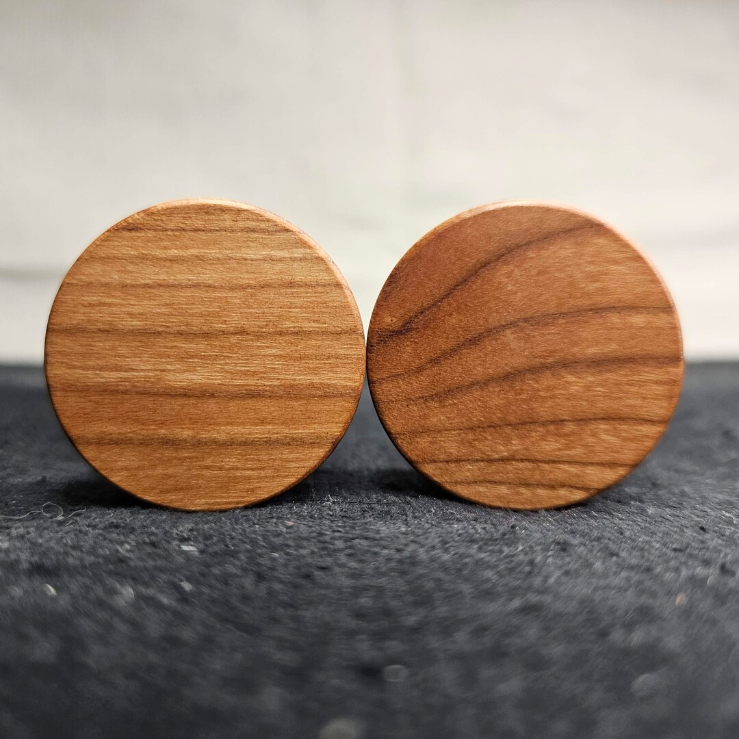 30mm Dad's Cherry Wood Ear Plug Gauged Jewelry - Etsy