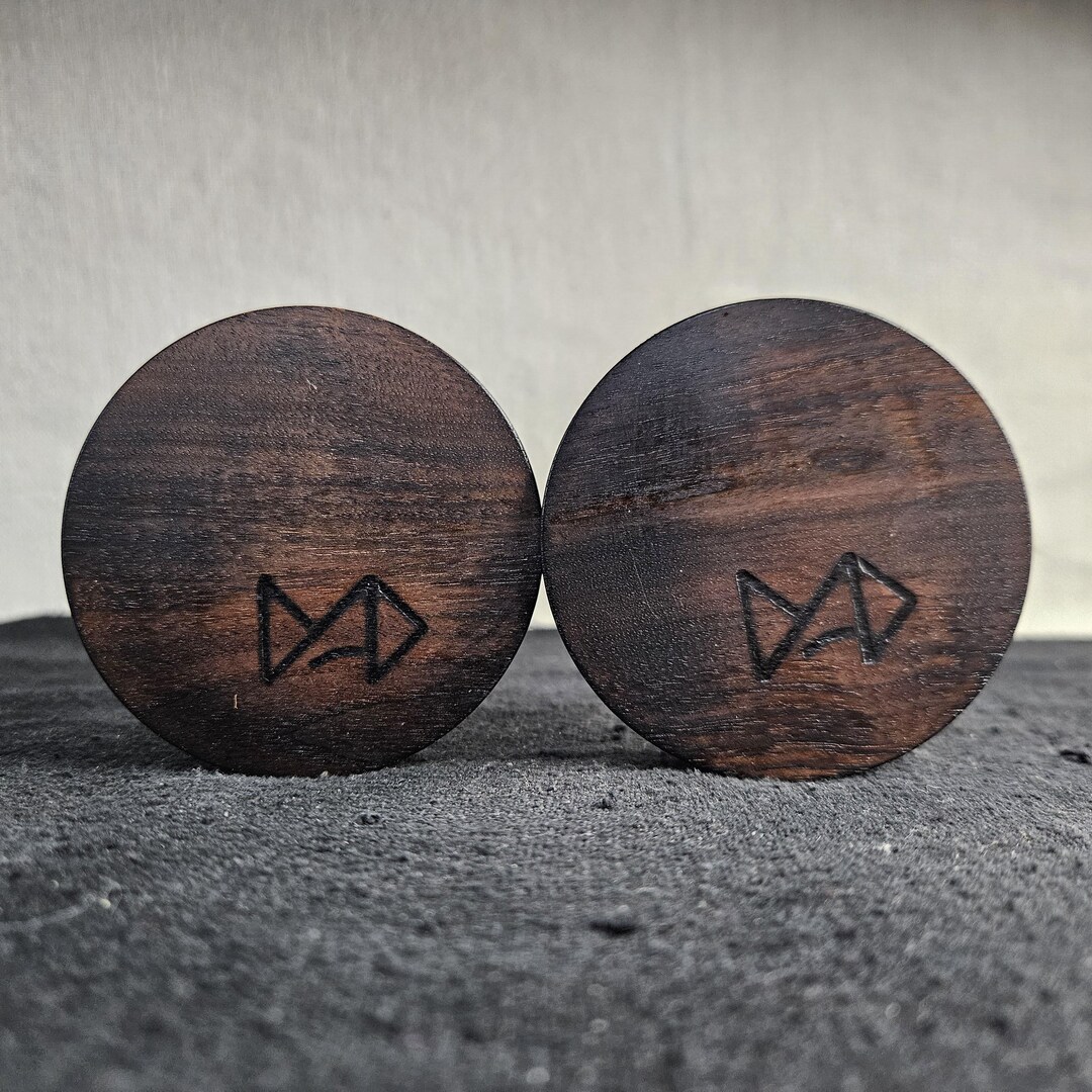 70mm Dad's Walnut Wood Ear Plug Gauged Jewelry - Etsy