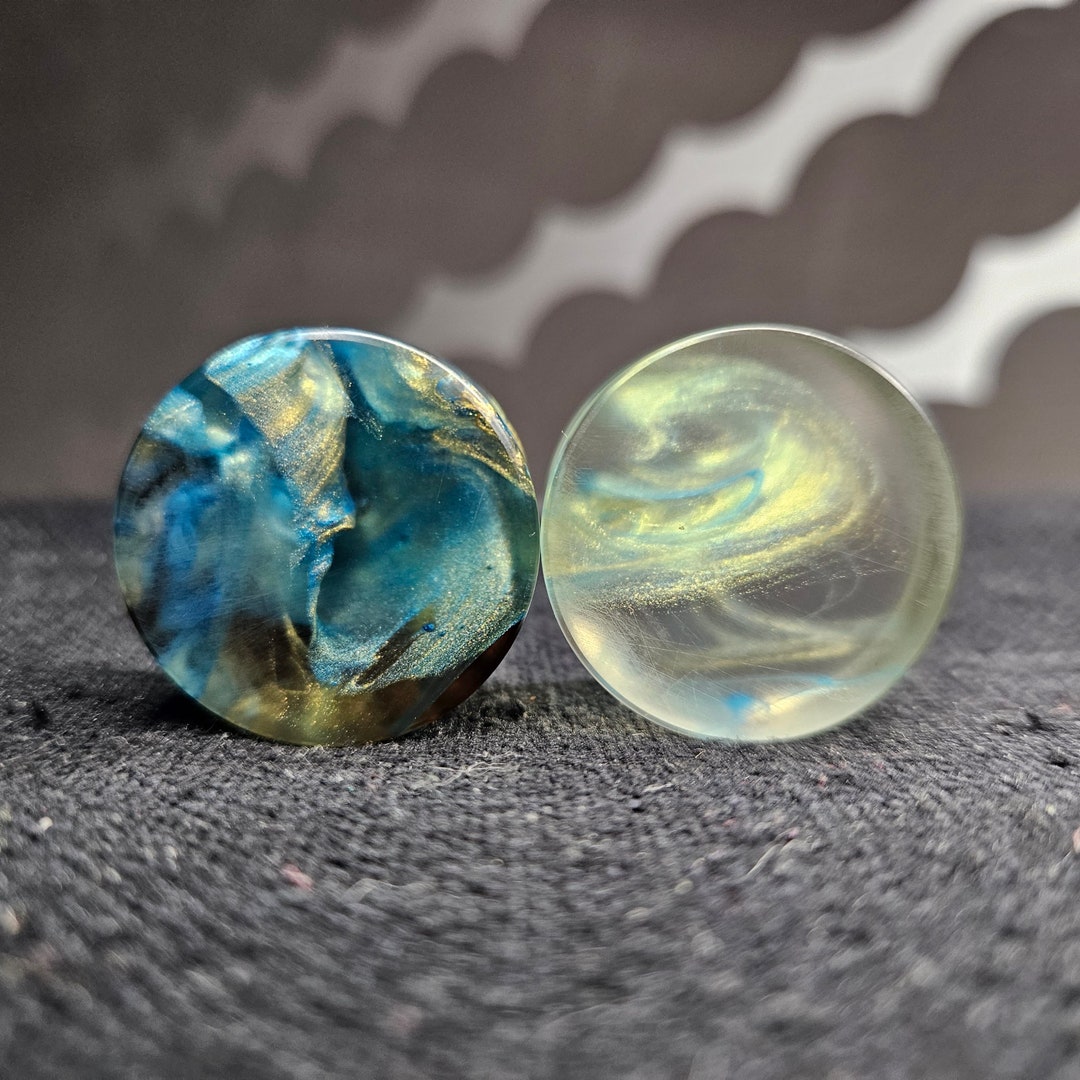 27mm Oregon Myrtle and Epoxy Resin Ear Plug Gauges Jewelry - Etsy