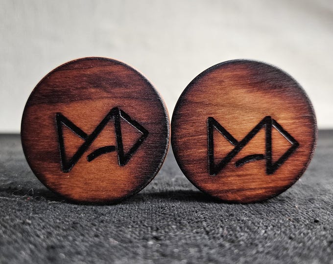 40mm Dad's Cherry Wood Ear Plug Gauged Jewelry - Etsy