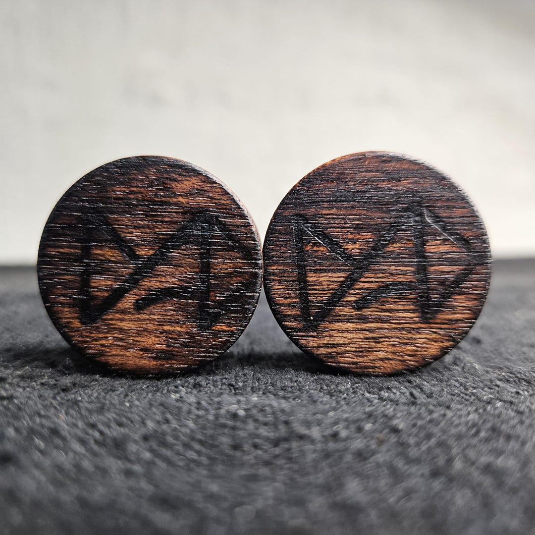 29mm Dad's Mahogany Wood Ear Plug Gauged Jewelry - Etsy