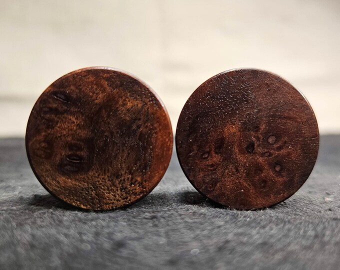 25mm Dad's Walnut Wood Ear Plug Gauged Jewelry - Etsy