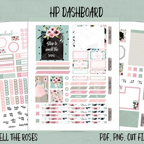 Printable Stickers Happy Planner Dashboard Layout Weekly | Etsy