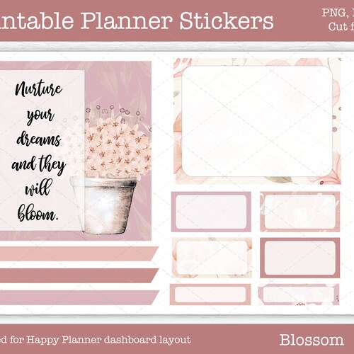 Printable SPRING Planner Stickers Kit Mini Happy Planner - Etsy