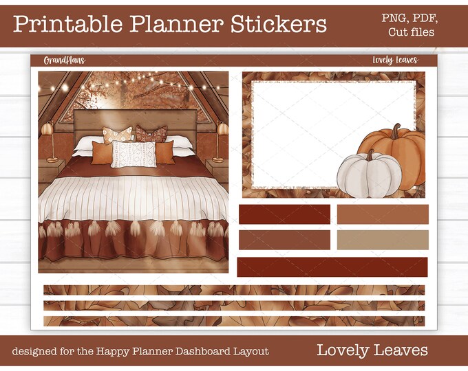 Printable Planner Stickers, Weekly Sticker Kit, Happy Planner Dashboard ...